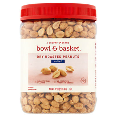 Bowl & Basket Salted Dry Roasted Peanuts, 32 oz - ShopRite