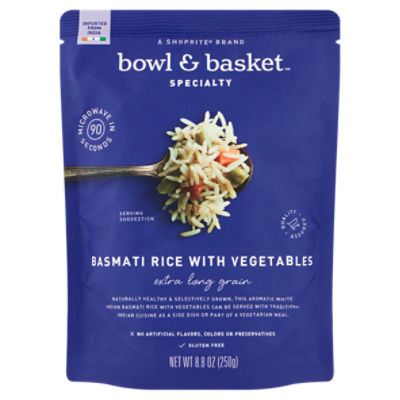 Bowl & Basket Specialty Extra Long Grain Basmati Rice with Vegetables ...