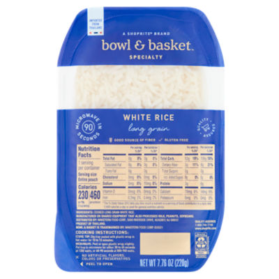 Bowl & Basket Specialty Long Grain White Rice, 7.76 oz - ShopRite