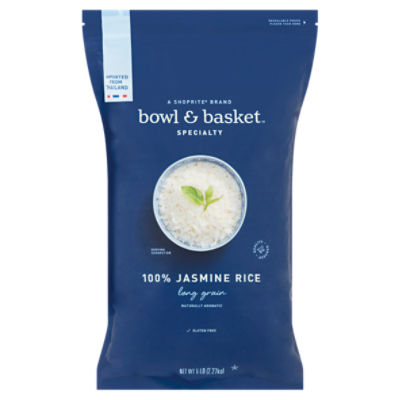 Bowl & Basket Specialty Long Grain 100% Jasmine Rice, 5 lb - Price Rite