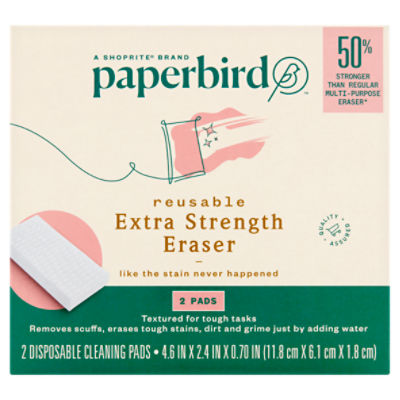 Paperbird Reusable Extra Strength Eraser, 2 count - ShopRite