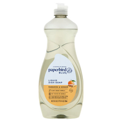 Paperbird Blue Mandarin & Ginger Liquid Dish Soap, 25 fl oz - ShopRite