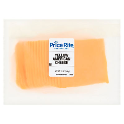 Price Rite Yellow American Cheese, 12 oz - Price Rite