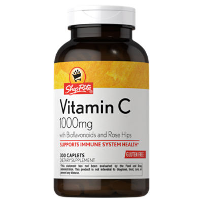ShopRite Vitamin C Coated Caplets, 1000 mg, 300 count - ShopRite