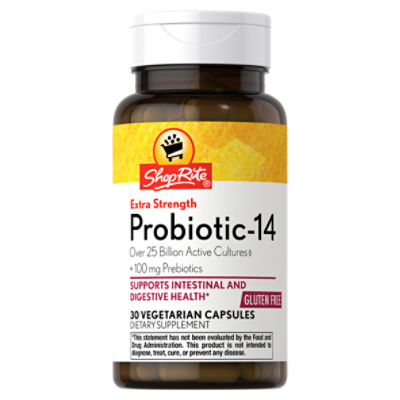 ShopRite Probiotic-14 Extra Strength Dietary Supplement, 97 mg, 30 ...
