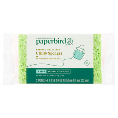 Paperbird Natural Cellulose, Utility Sponges