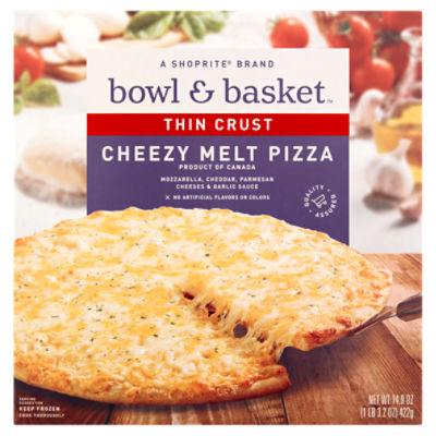 Bowl & Basket Thin Crust Cheezy Melt, Pizza