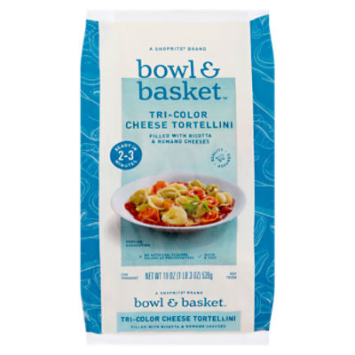 Bowl & Basket Tri-Color Cheese Tortellini, Pasta