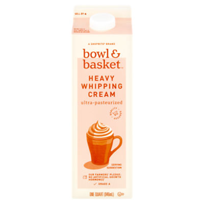 Bowl & Basket Heavy Whipping Cream, one quart - The Fresh Grocer