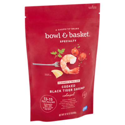 Bowl & Basket Specialty Cooked Black Tiger Colossal, Shrimp