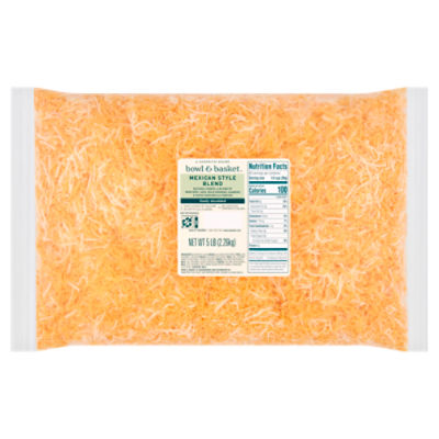 Bowl & Basket Finely Shredded Mexican Style Blend, Cheese
