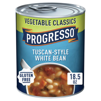 Progresso Vegetable Classics Tuscan-Style White Bean Soup, 18.5 oz ...