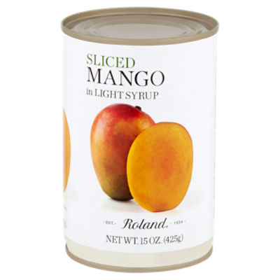 Roland Sliced Mango in Light Syrup, 15 oz
