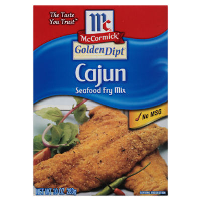 McCormick Golden Dipt Cajun Style Seafood Fry Mix, 10 oz - The Fresh Grocer