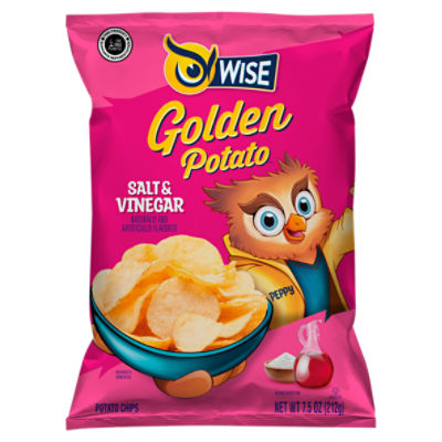 Wise Salt & Vinegar Flavored Potato Chips, 7.5 oz - ShopRite