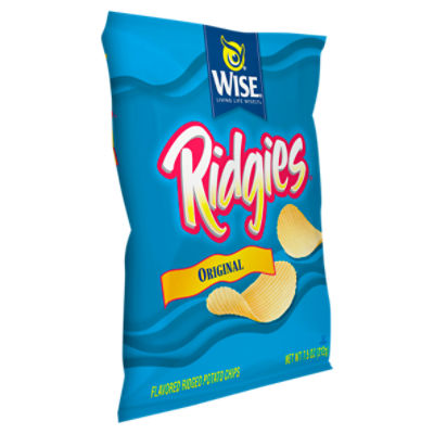 Wise Ridgies Original Flavored Ridged Potato Chips, 7.5 oz
