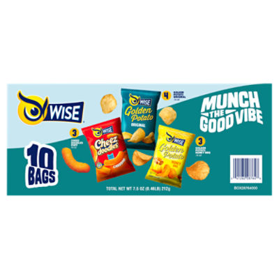 Wise Potato Chips Variety Pack, 7.5 oz, 10 count - The Fresh Grocer