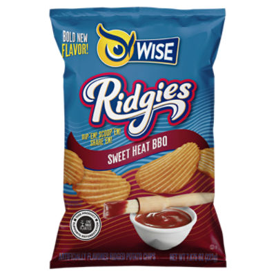 Wise Ridgies Sweet Heat BBQ Ridged Potato Chips, 7.875 oz - ShopRite