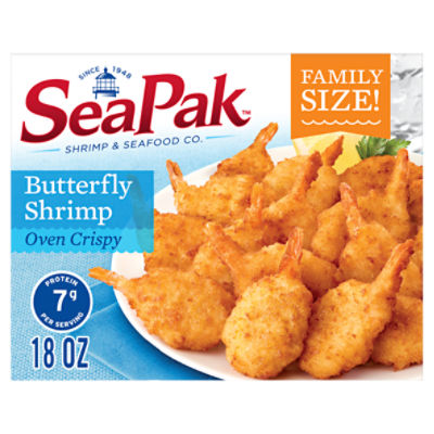 SeaPak Oven Crispy Butterfly Shrimp Family Size, 18 oz - ShopRite