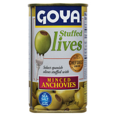 Goya Minced Anchovies Stuffed Olives, 5 1/4 oz - Fairway