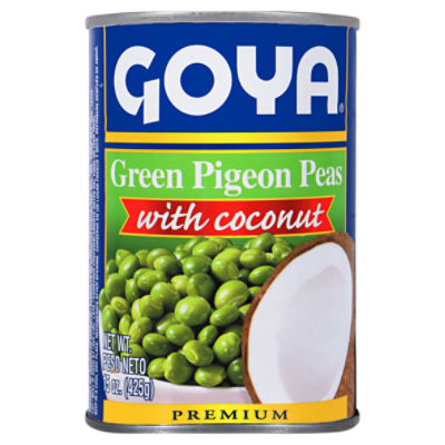Goya Premium Green Pigeon Peas with Coconut, 15.5 oz
