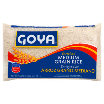 Goya Enriched Medium Grain Rice, 5 lbs - ShopRite