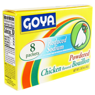 Goya Reduced Sodium Powdered Chicken Flavored Bouillon, 2.82 oz
