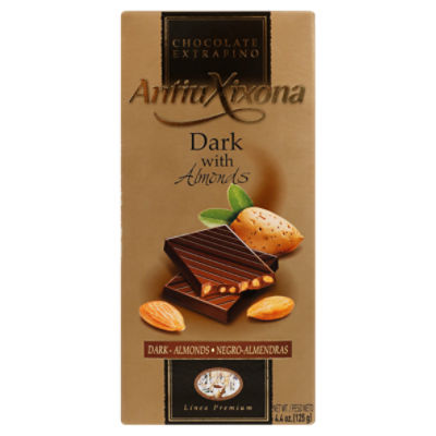 Antiu Xixona Dark Chocolate with Almonds, 4.4 oz - Price Rite