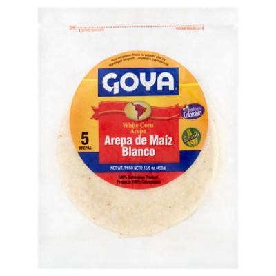 Goya White Corn Arepa, 5 count, 15.9 oz - Price Rite