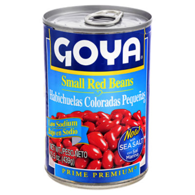 Goya Prime Premium Low Sodium Small Red Beans, 15.5 oz - ShopRite