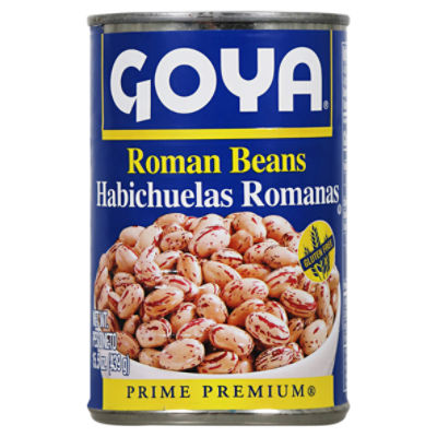 Goya Prime Premium Roman Beans, 15.5 oz - ShopRite