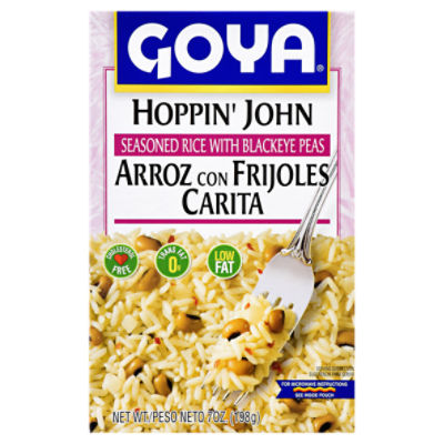 Goya Hoppin' John Seasoned Rice with Blackeye Peas, 7 oz - ShopRite
