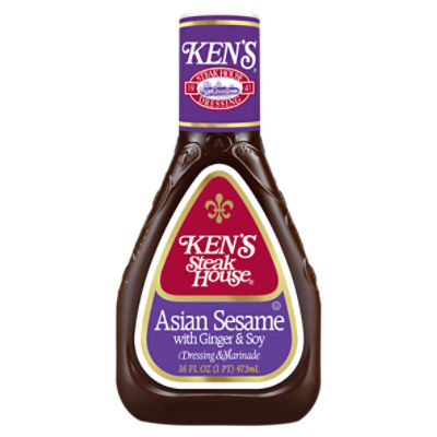 Ken's Steak House Asian Sesame with Ginger & Soy Dressing & Marinade ...