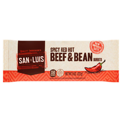 San Luis Spicy Red Hot Beef And Bean Burrito