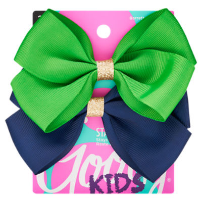 Goody Girls Barrette Gold Bow, 2 count