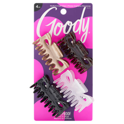 Goody Medium Claw Clips, 4 count - ShopRite
