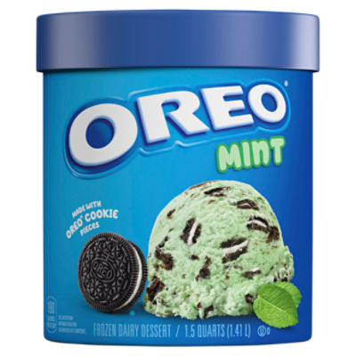 Oreo Mint Frozen Dairy Dessert 1 5 Quarts