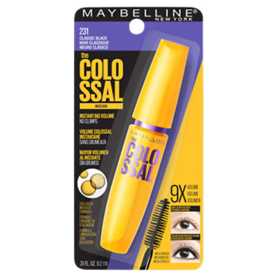 Maybelline New York The Colossal 231 Classic Black Washable Mascara ...