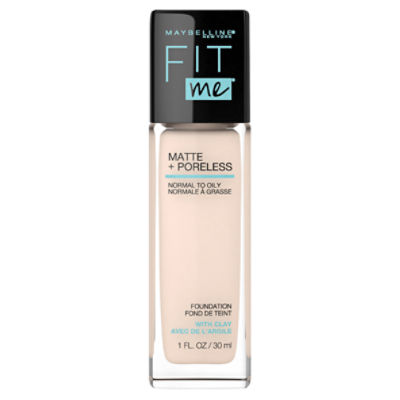 Maybelline New York Fit Me 105 Fair Ivory Matte + Poreless Foundation ...