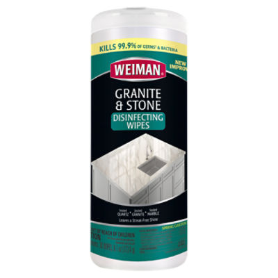 Weiman Spring Garden Scent Granite & Stone Disinfecting Wipes, 30 count ...