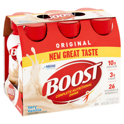 Nestlé Boost Original Very Vanilla Complete Nutritional Drink, 8 fl oz ...