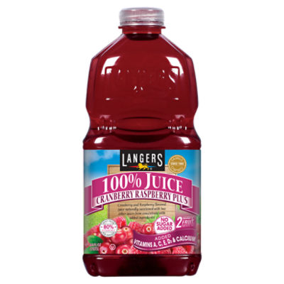 Langers Cranberry Raspberry Plus 100% Juice, 64 fl oz