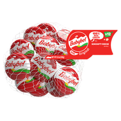 Babybel Original Mini Semisoft Cheese, 12 count, 8.5 oz - ShopRite