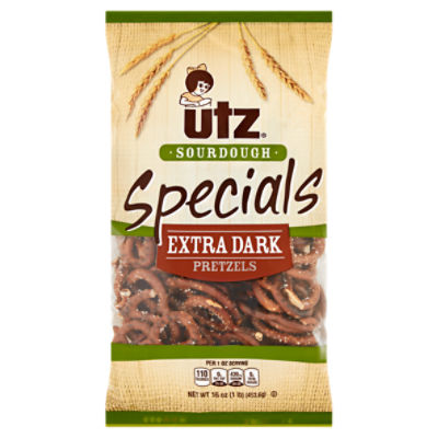 Utz Sourdough Specials Extra Dark Pretzels, 16 oz - The Fresh Grocer