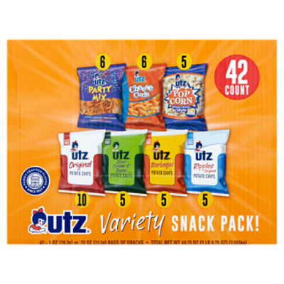 Utz Variety Snack Pack, 1 oz, 42 count - The Fresh Grocer