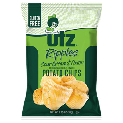 2.75 oz Utz Ripples Sour Cream & Onion Potato Chips - Price Rite