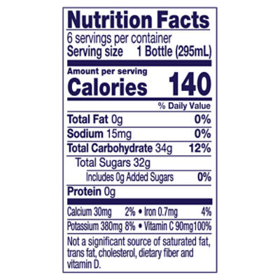 Welch S Apple Juice Nutrition Facts | Besto Blog