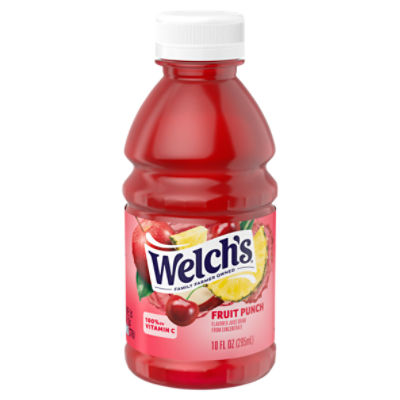 Welch's Fruit Punch Juice Drink, 10 fl oz On-the-Go Bottle - The Fresh ...
