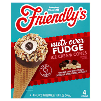 Friendly's Nutty Buddy SuperScoops Vanilla Fudge, Ice Cream