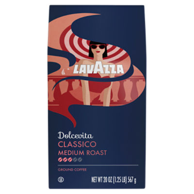Lavazza Classico Medium Roast Ground Coffee, 20 oz